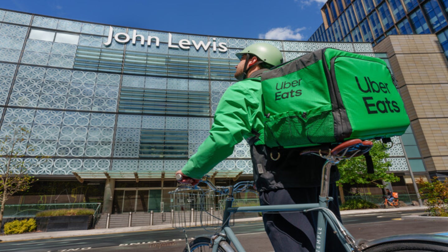 John Lewis launches rapid delivery pilot with Uber Eats